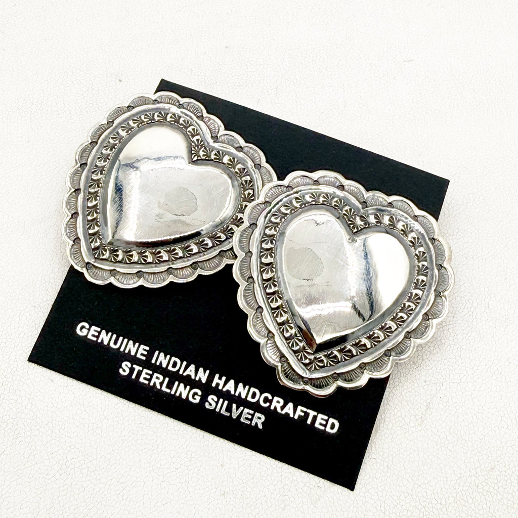 Sunshine Reeves Heart Concho Earrings – Hespera Jewelry Co.
